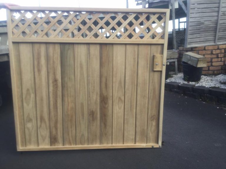 Trellis gates, shiplap & decking