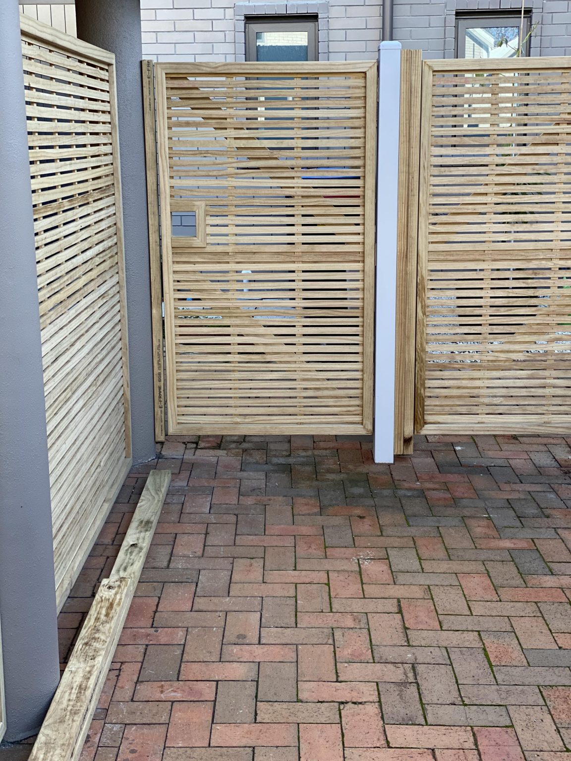 Trellis gates, shiplap & decking